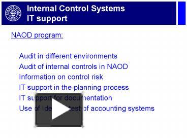 PPT – Internal Control Systems IT support PowerPoint presentation ...