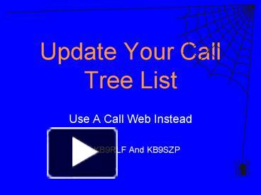 PPT – Update Your Call Tree List PowerPoint presentation | free to view ...