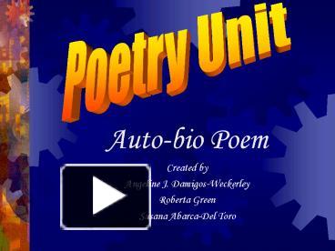 Auto-bio Poem presentation | free to view
