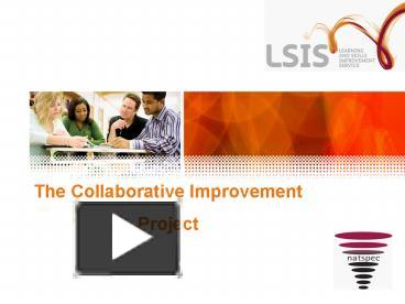 The Collaborative Improvement Project presentation | free to view
