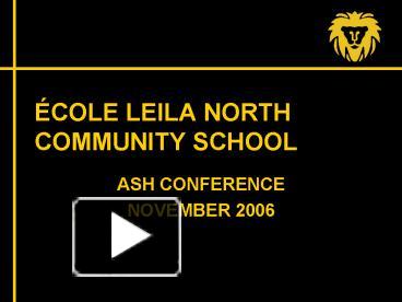 COLE LEILA NORTH COMMUNITY SCHOOL presentation | free to view