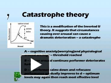 Catastrophe theory presentation | free to view