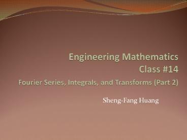 PPT – Engineering Mathematics Class PowerPoint presentation | free to ...