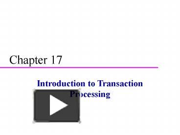 Introduction to Transaction Processing presentation | free to download