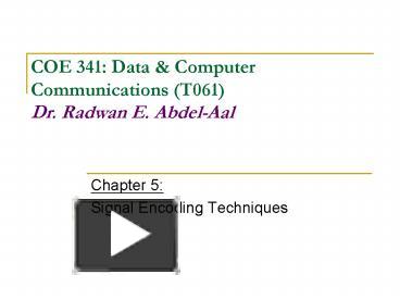 PPT – Signal Encoding Techniques PowerPoint presentation | free to view ...