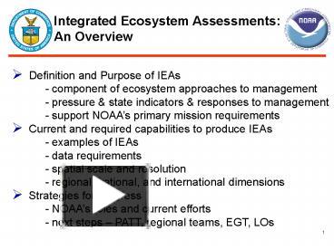 PPT – Definition and Purpose of IEAs PowerPoint presentation | free to ...