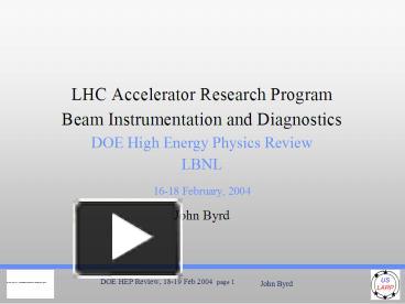 PPT – LHC Accelerator Research Program PowerPoint presentation | free ...