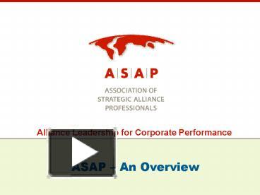PPT – ASAP An Overview PowerPoint presentation | free to view - id ...