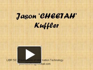 Ppt Jason Powerpoint Presentation Free To View Id 1be08 Zgyzn