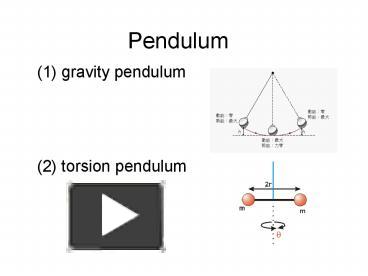 Pendulum presentation | free to view