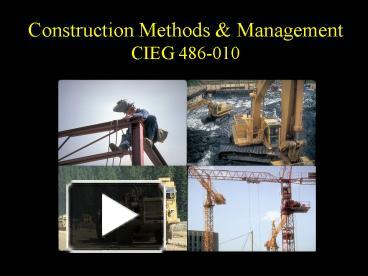 Construction Methods presentation | free to view