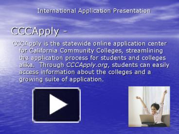 CCCApply presentation | free to view