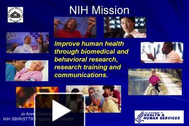 NIH Mission presentation | free to view
