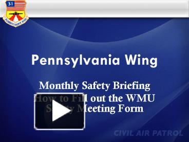 PPT – Pennsylvania Wing PowerPoint presentation | free to view - id ...