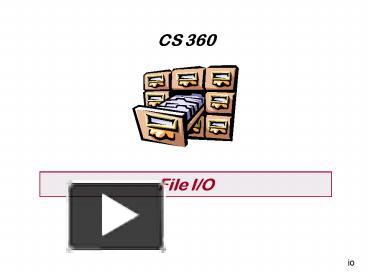 PPT – CS 360 PowerPoint presentation | free to view - id: 1bf65-NzI2Y
