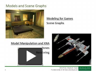PPT – Models and Scene Graphs PowerPoint presentation | free to view ...