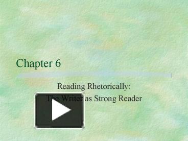 PPT – Reading Rhetorically: PowerPoint presentation | free to view - id ...