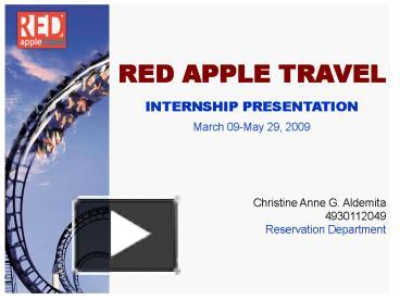 PPT – RED APPLE TRAVEL PowerPoint presentation | free to view - id ...