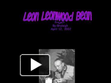 PPT – Leon Leonwood Bean PowerPoint presentation | free to view - id ...