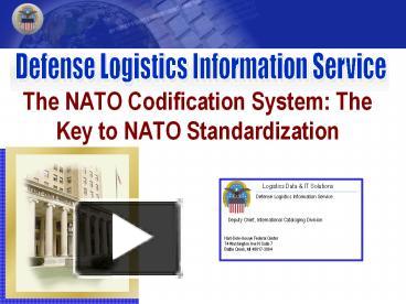 The NATO Codification System: The Key to NATO Standardization ...