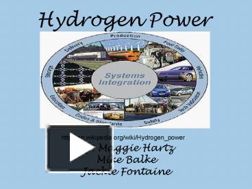 Hydrogen Power presentation | free to view