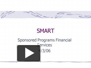 SMART presentation | free to view