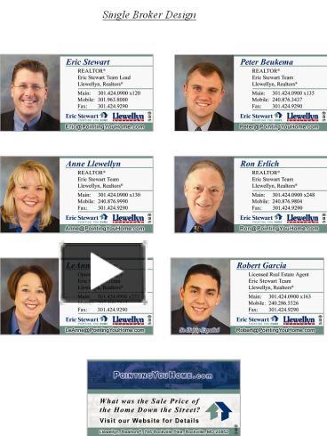 Single Broker Design presentation | free to download