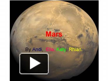 PPT – Mars PowerPoint presentation | free to download - id: 1c1c1-MDhhN