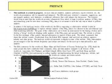 PPT – PREFACE PowerPoint presentation | free to view - id: 1c243-ZWQyN