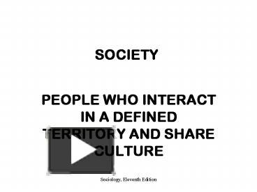 SOCIETY presentation | free to view