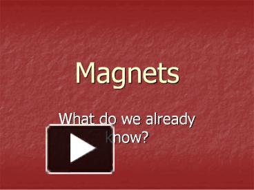 Magnets presentation | free to download