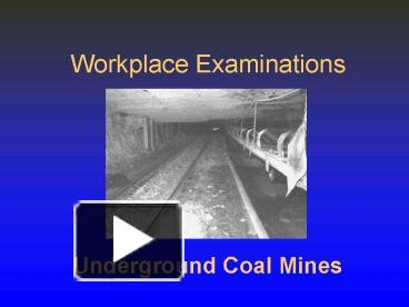 Workplace Examinations presentation | free to view