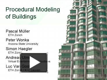 PPT – Procedural Modeling of Buildings PowerPoint presentation | free ...