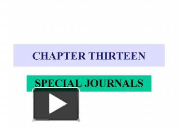 PPT – CHAPTER THIRTEEN PowerPoint presentation | free to download - id ...