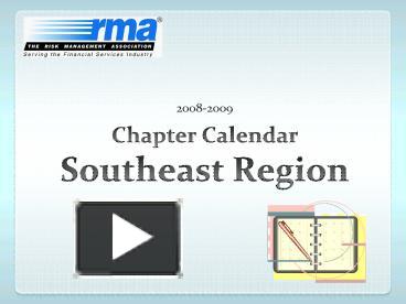 PPT – Chapter Calendar Southeast Region PowerPoint presentation | free ...