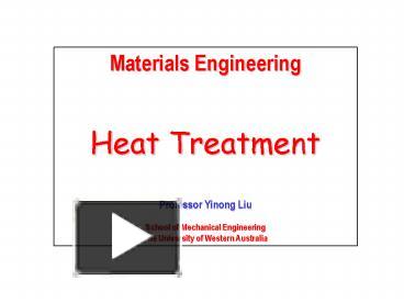 PPT – Materials Engineering PowerPoint presentation | free to view - id ...