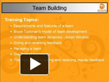 Team Building presentation | free to download