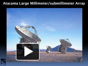 The Very Long Baseline Array presentation | free to view