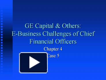 PPT – GE Capital PowerPoint presentation | free to view - id: 1c567f-ZDc1Z