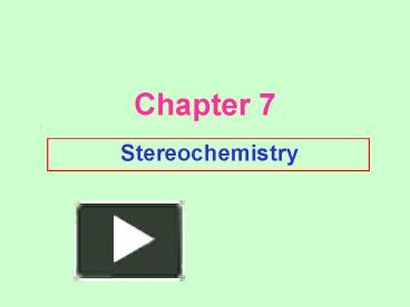 PPT – Stereochemistry PowerPoint presentation | free to view - id ...