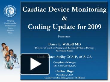 Cardiac Device Monitoring presentation | free to view