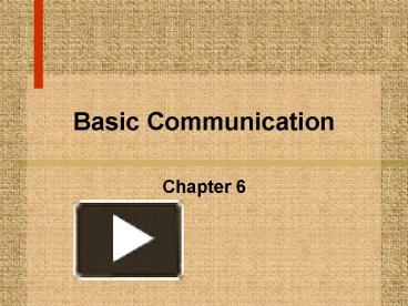 PPT – Basic Communication PowerPoint presentation | free to download ...