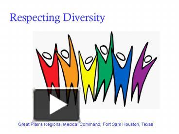 Respecting Diversity presentation | free to view
