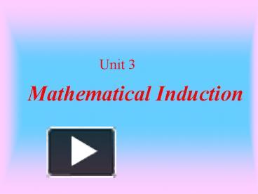 PPT – Mathematical Induction PowerPoint presentation | free to view ...