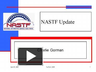 NASTF Update presentation | free to view