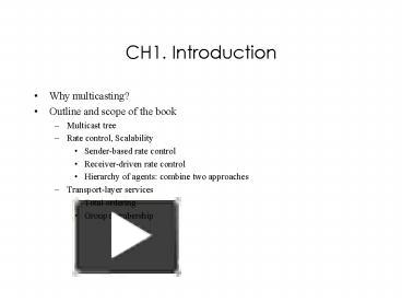 PPT – CH1' Introduction PowerPoint presentation | free to view - id ...