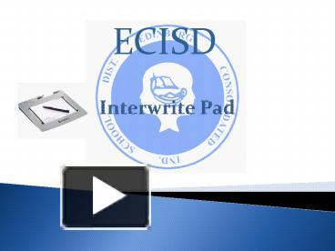 PPT – Interwrite Pad PowerPoint presentation | free to view - id ...