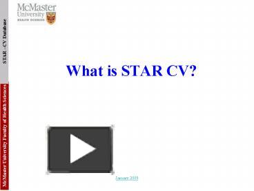 PPT – What is STAR CV PowerPoint presentation | free to view - id ...