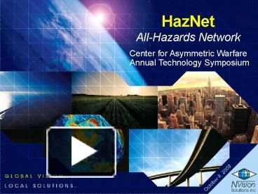PPT – HazNet PowerPoint presentation | free to view - id: 1c8e0a-ZDc1Z