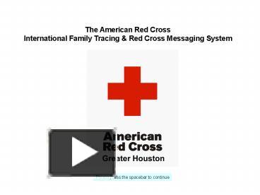 Red Cross Messages presentation | free to view